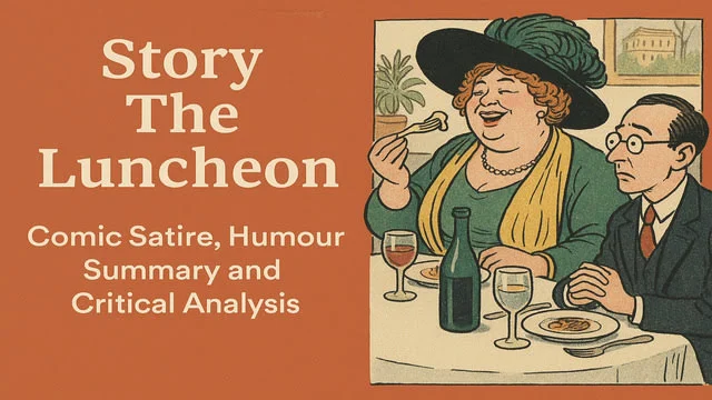 Story “The Luncheon"— Comic Satire, Humour, Summary And Critical Analysis